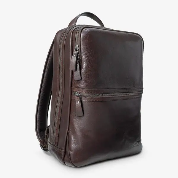 Allen Edmonds Leather Backpack - Brown Leather