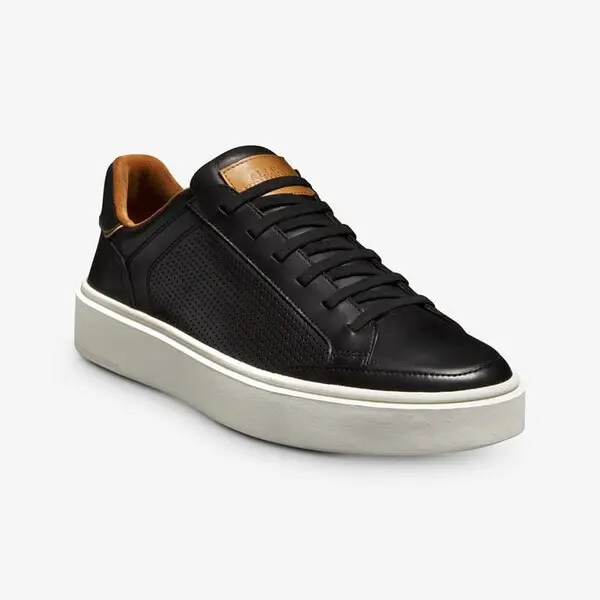 Allen Edmonds Oliver Low Top Sneakers - Black Leather