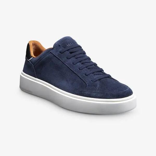 Allen Edmonds Oliver Slip-on Stretch-lace Sneaker - Navy Suede