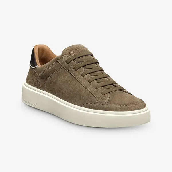 Allen Edmonds Oliver Slip-on Stretch-lace Sneaker - Tobacco Suede