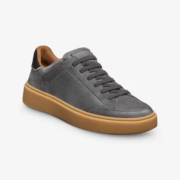 Allen Edmonds Oliver Slip-on Stretch-lace Sneakers - Piombo Grey Suede