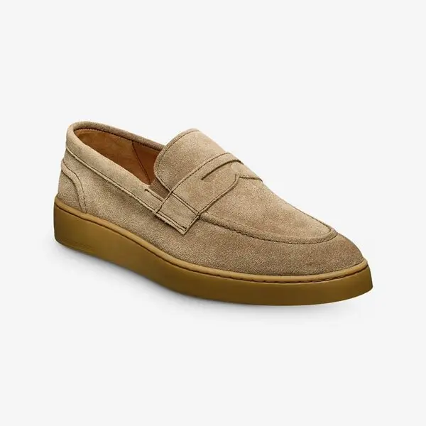 Allen Edmonds Randolph 2.0 Slip-on Suede Dress Sneaker - Light Brown Suede