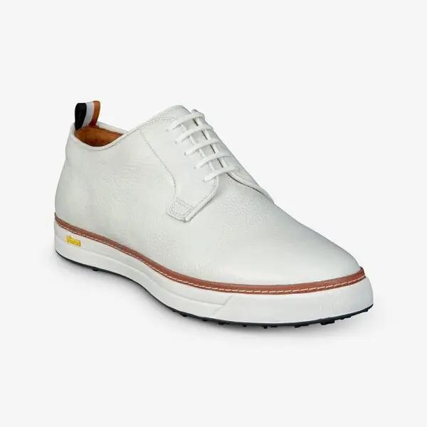 Allen Edmonds Cypress Derby Golf Shoe - White Leather