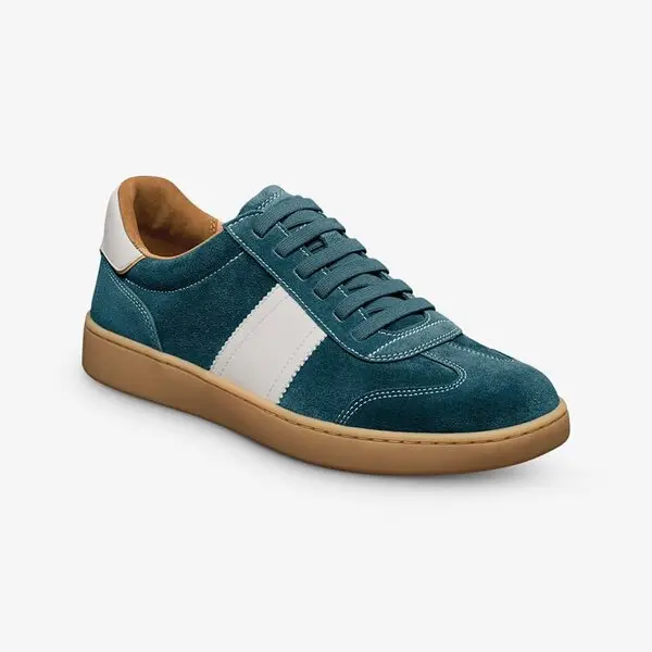 Allen Edmonds Ludlow Slip-on Stretch-lace Sneaker - Peacock Teal Suede