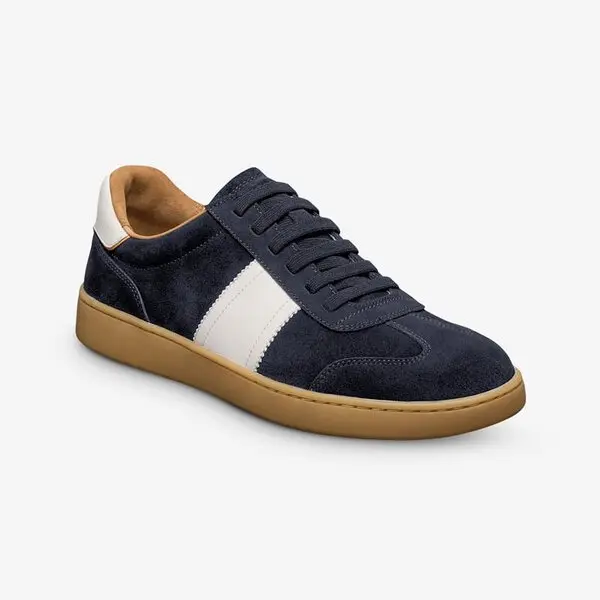 Allen Edmonds Ludlow Slip-on Stretch-lace Sneaker - Navy Suede