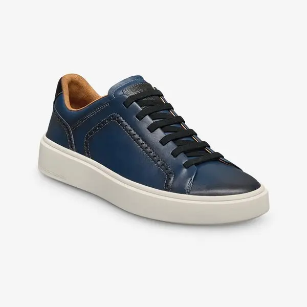 Allen Edmonds Oliver Slip-on Brogue Sneaker - Navy Leather