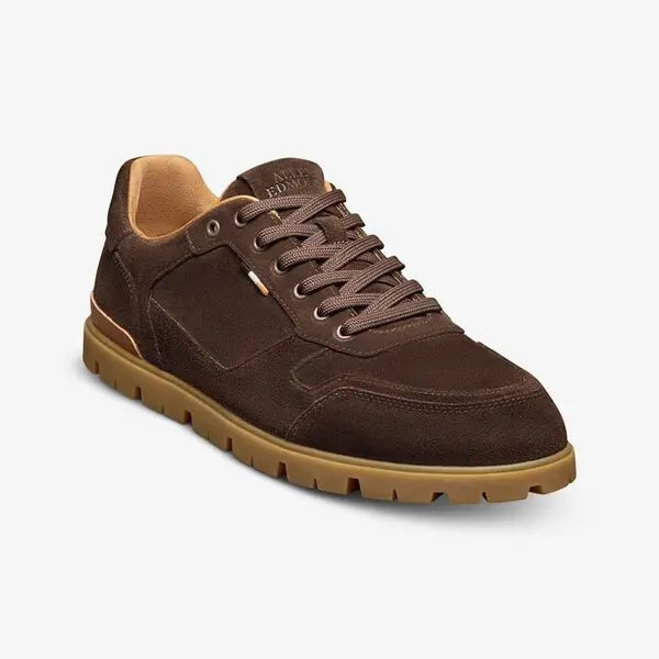 Allen Edmonds Vail Lug Sneaker - Polo Brown Suede