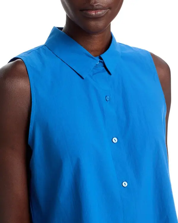 Eileen Fisher Sleeveless Shirt - Bluebird