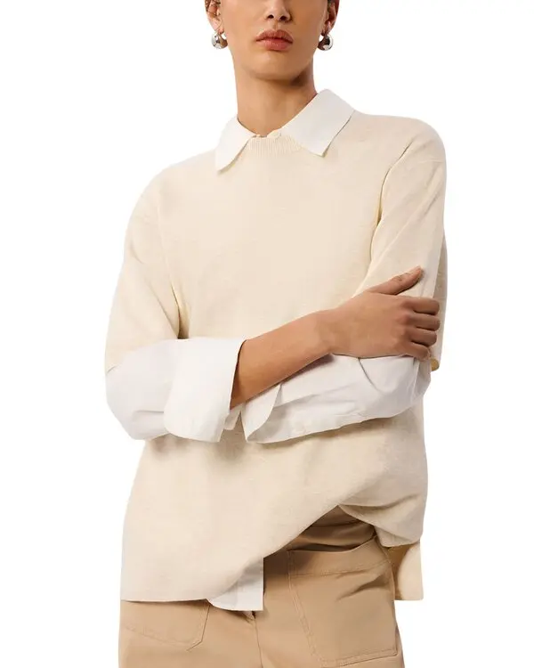 Whistles Fine Knit Tee