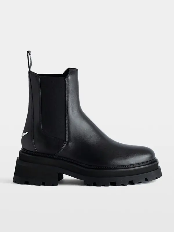 Zadig&Voltaire Ride Chelsea Boots With Platform And Lug Sole - Black