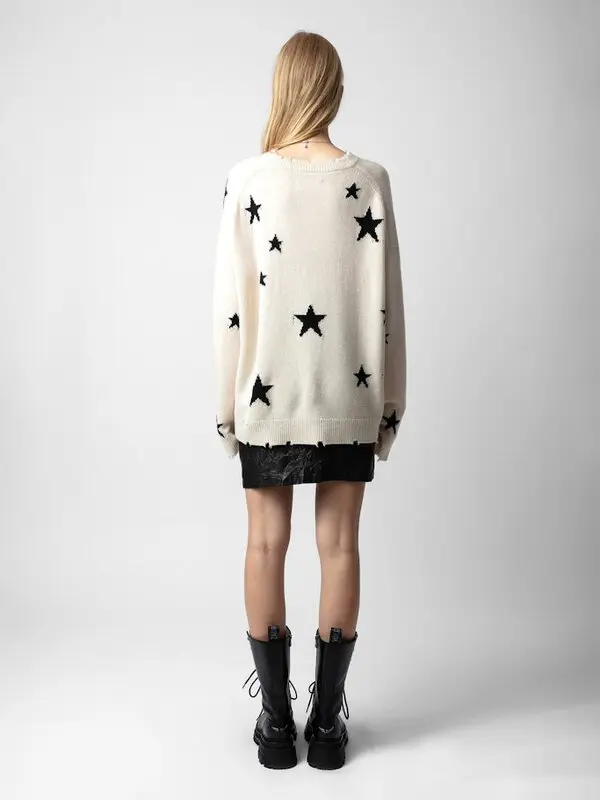 Zadig&Voltaire Markus Stars Cashmere Sweater - Sugar
