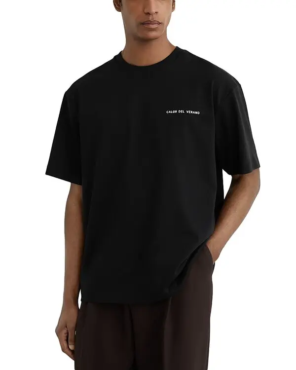 REISS Casa Logo Graphic T-shirt - Black