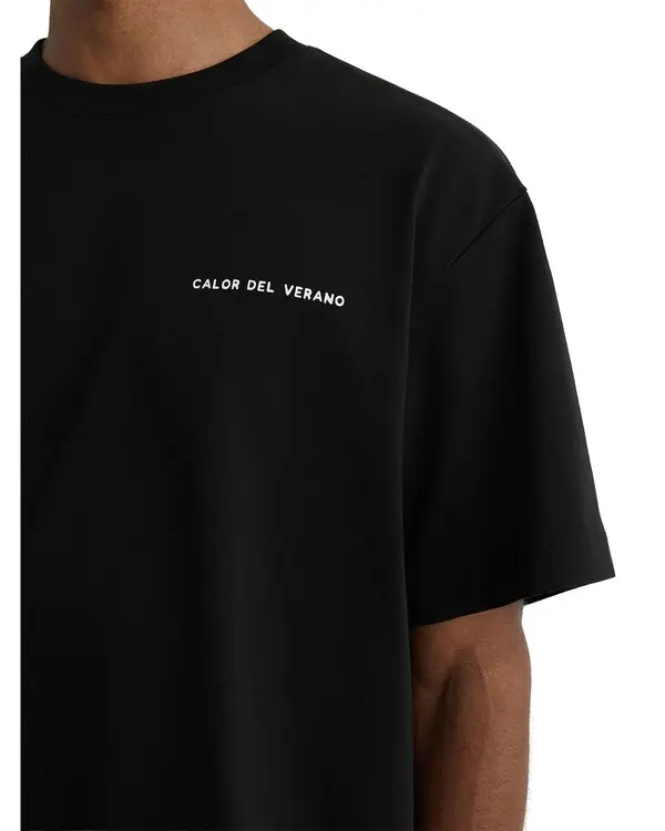 REISS Casa Logo Graphic T-shirt - Black