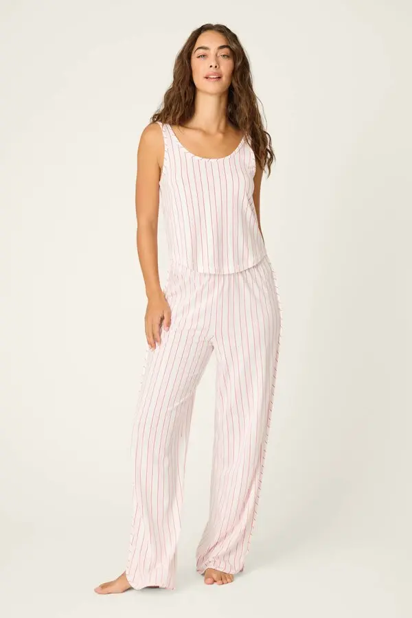 PJ Salvage Super-soft Cotton Feeling Loved Striped Tank