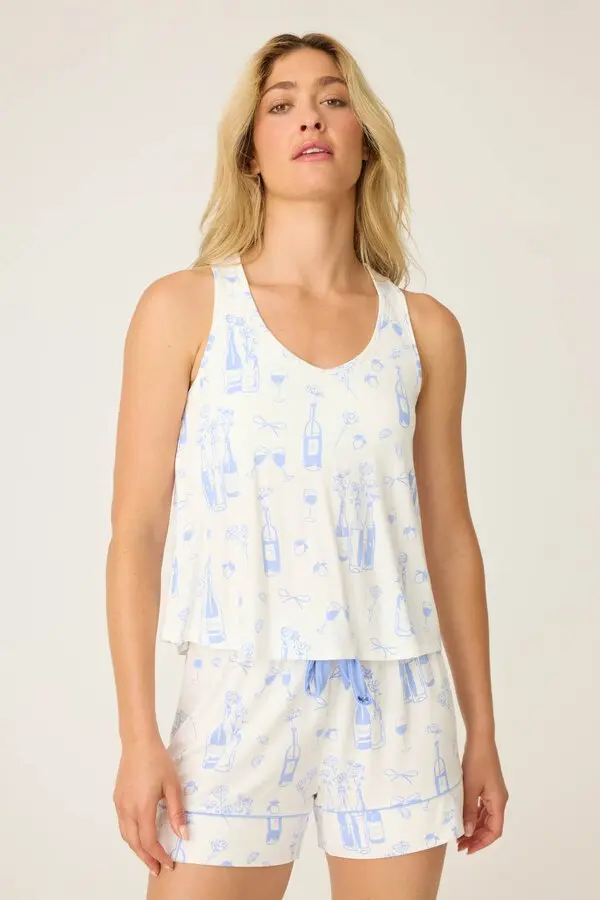 PJ Salvage Whimsical Print Racerback Tank