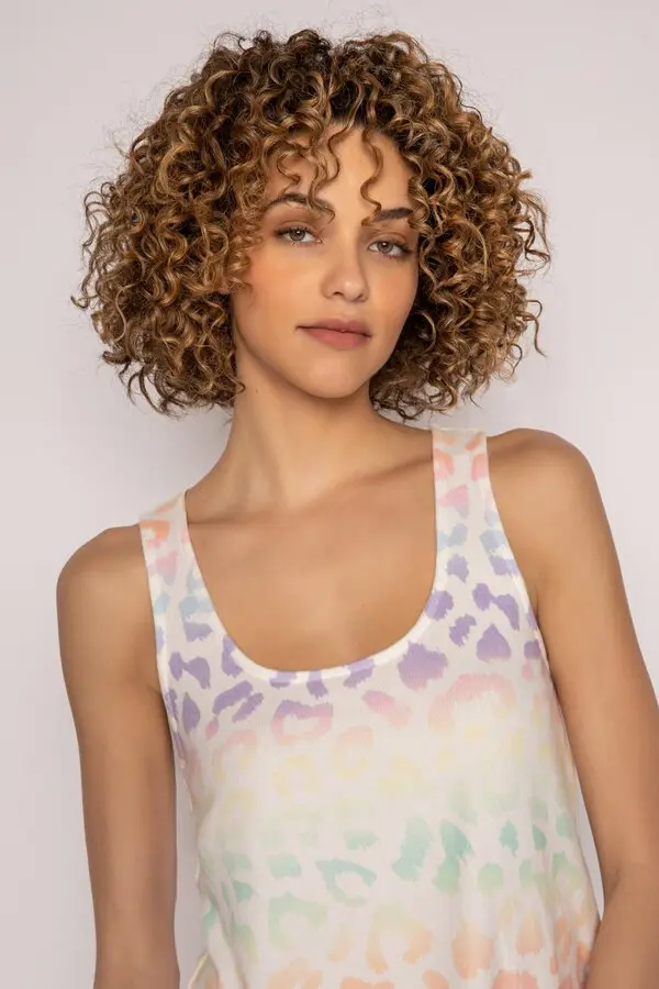 PJ Salvage Gradient Leopard Print Sleeveless Tank Top
