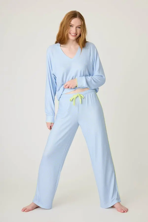 PJ Salvage Polka Dot Wide Leg Lounge Pants