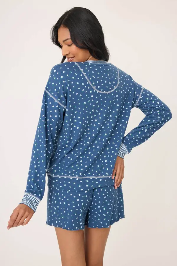 PJ Salvage Ditsy Floral Jersey Pajama Top