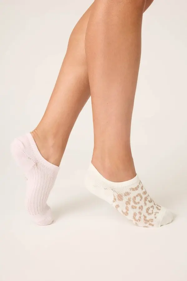 PJ Salvage Luxe Leopard Dreams Sock Liners 2-pack
