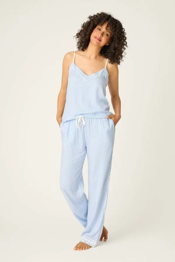 PJ Salvage Striped Wide Leg Pants