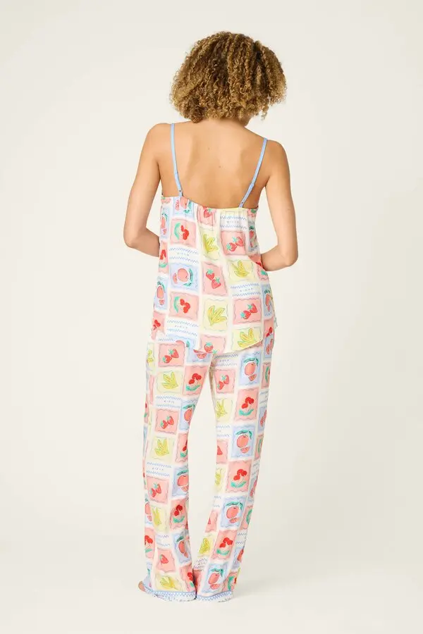 PJ Salvage Frutta Fresca Summer Harvest Long Lounge Pajama Set