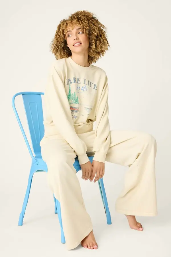 PJ Salvage Washed Away Lake Life For Life Long Lounge Pajama Set
