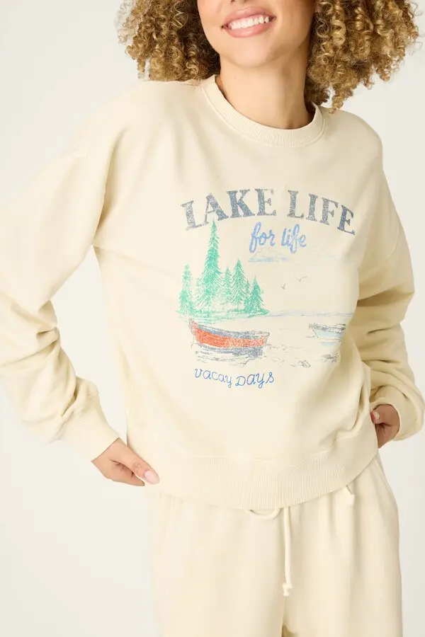 PJ Salvage Washed Away Lake Life For Life Long Lounge Pajama Set