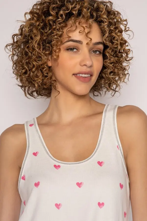 PJ Salvage Bright Stars & Brave Hearts" Printed Tank Top