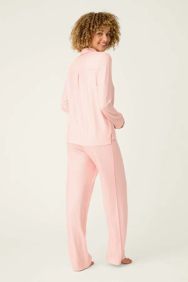 PJ Salvage Paloma Mama Sweet Stripes Long 3-piece Pajama Set