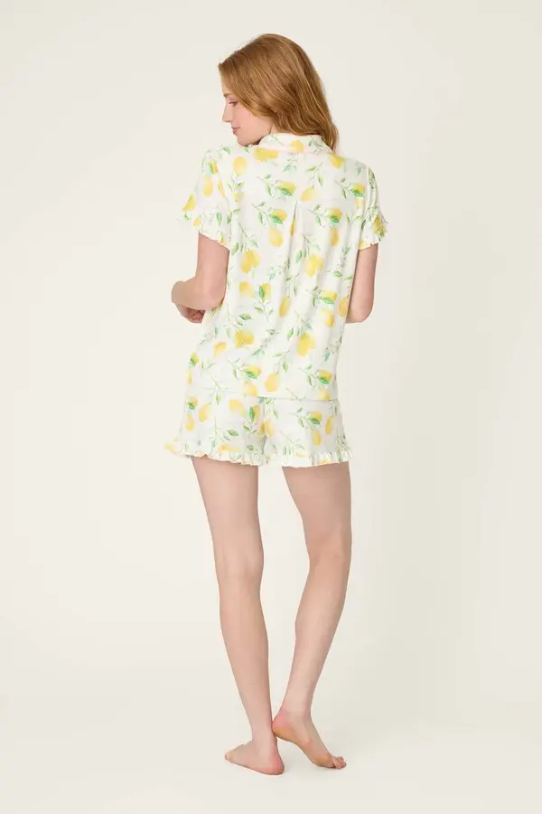 PJ Salvage La Dolce Spritz Lemon Zest Short Pajama Set