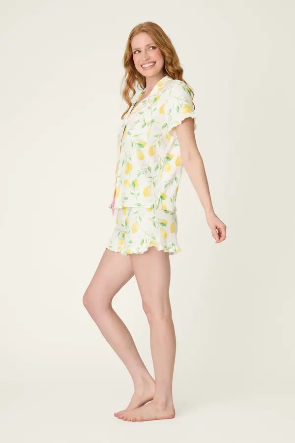 PJ Salvage La Dolce Spritz Lemon Zest Short Pajama Set