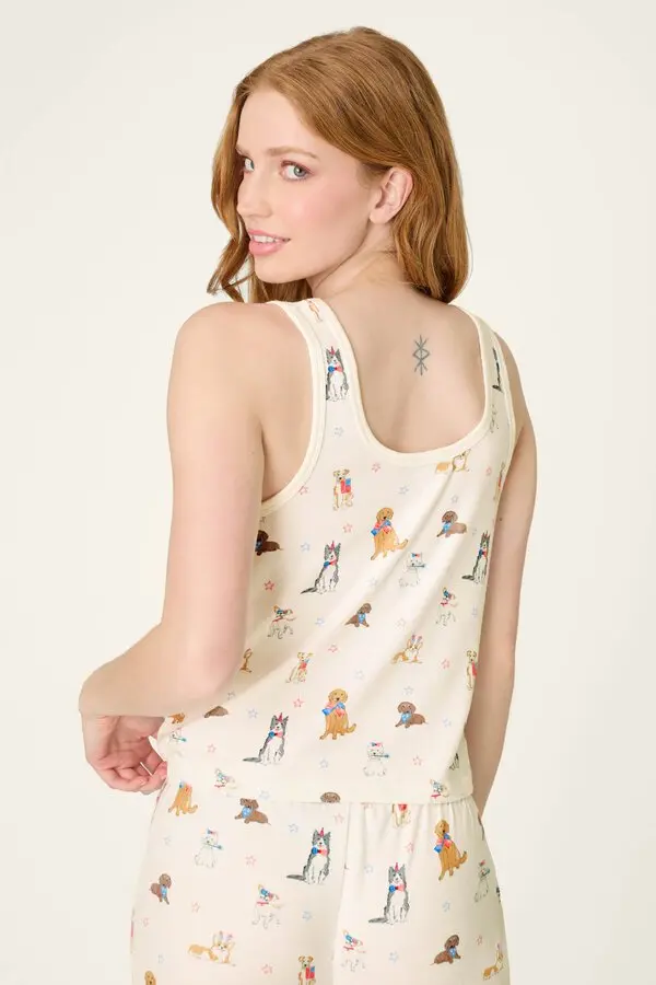 PJ Salvage Printed Scoop Neck Tank