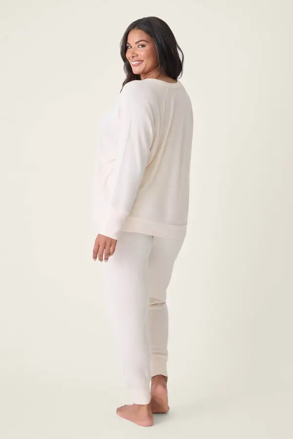 PJ Salvage Textured Essentials Lounge Pajama Set