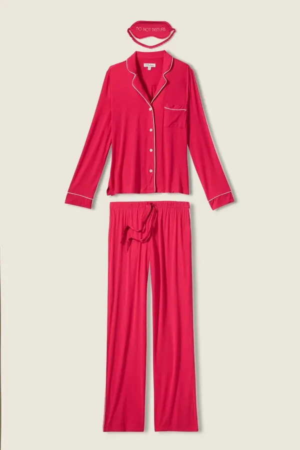 PJ Salvage Day Dreams 3-piece Modal Pajama Set Plus Size