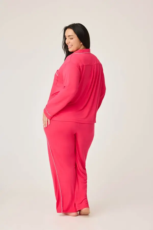PJ Salvage Day Dreams 3-piece Modal Pajama Set Plus Size