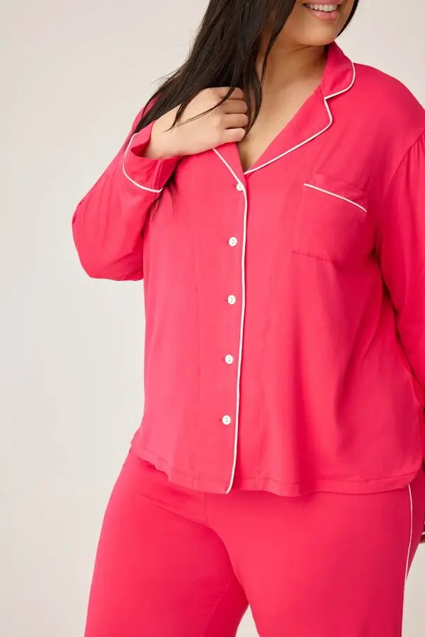 PJ Salvage Day Dreams 3-piece Modal Pajama Set Plus Size