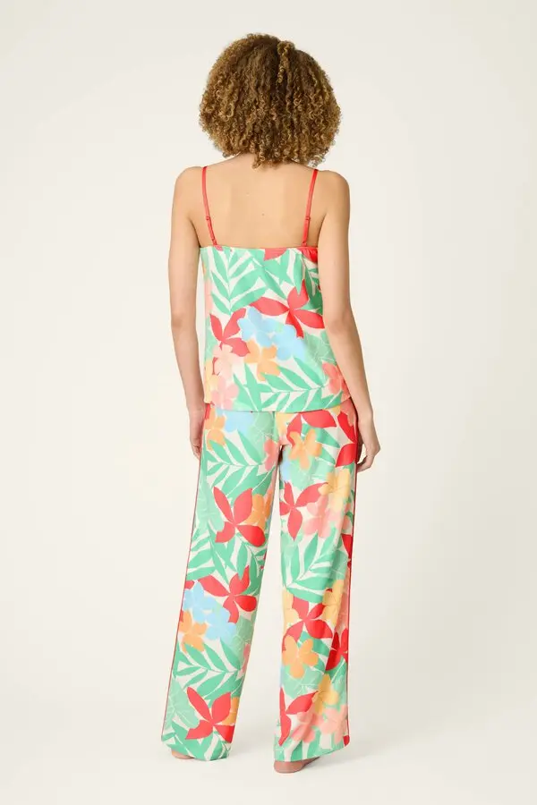 PJ Salvage The Coastal Club Sunset Blooms Long Pajama Set