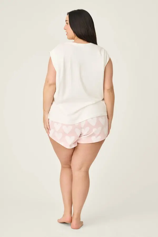 PJ Salvage Super-soft Cotton Sundae Best Lounge Pajama Set Plus Size