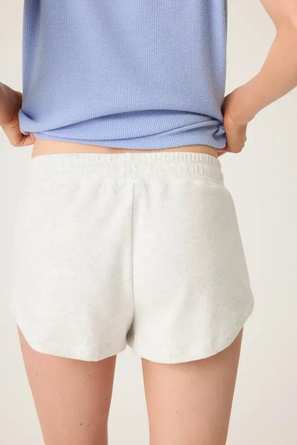 PJ Salvage Cotton Blend Embroidered Palm Tree Shorts