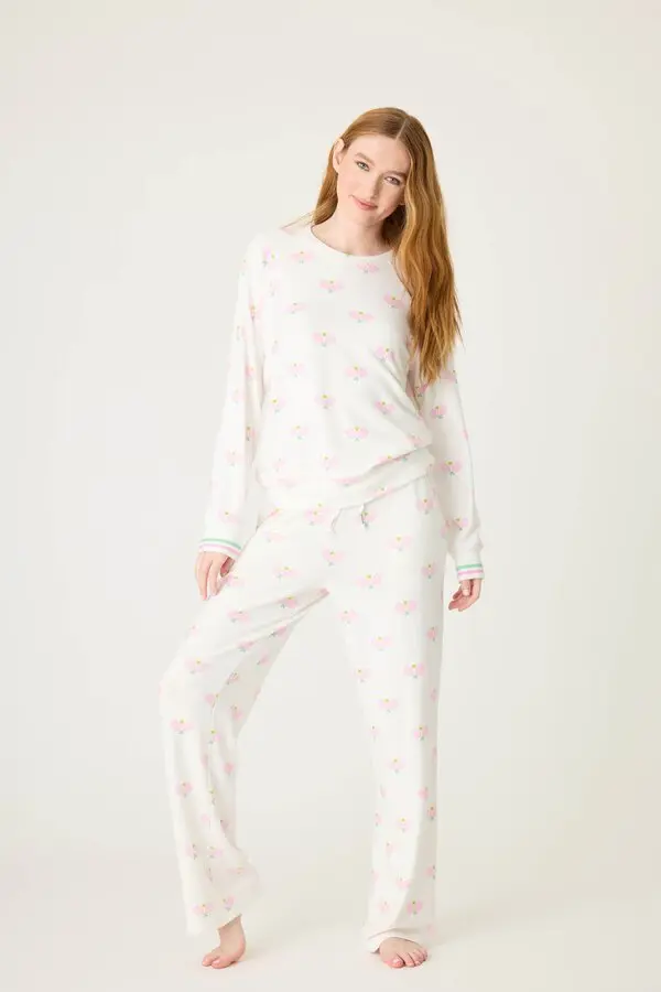 PJ Salvage Printed Raglan Sleeve Top