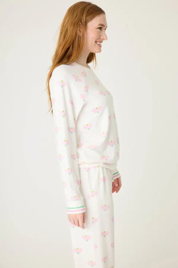 PJ Salvage Printed Raglan Sleeve Top