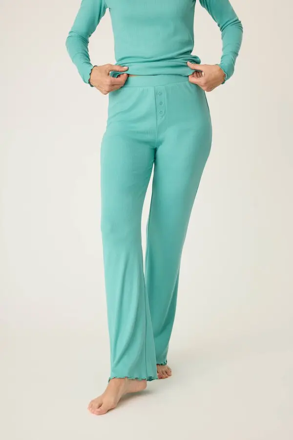 PJ Salvage Flared Lounge Pants - Jade