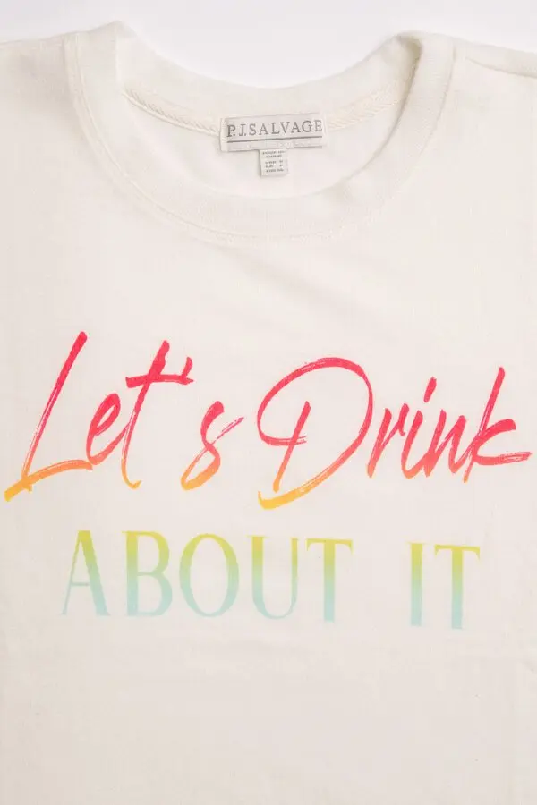 PJ Salvage Let's Sip On It" Graphic Sleeveless Tank