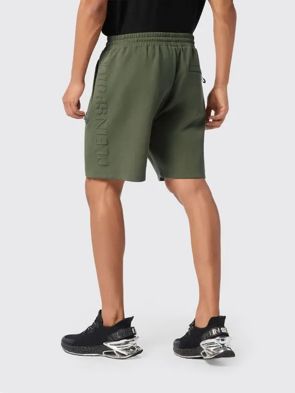 PLEIN SPORT Embellished Shorts - Military