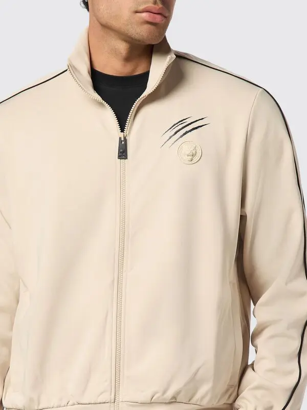 PLEIN SPORT Zip-up Track Jacket - Beige