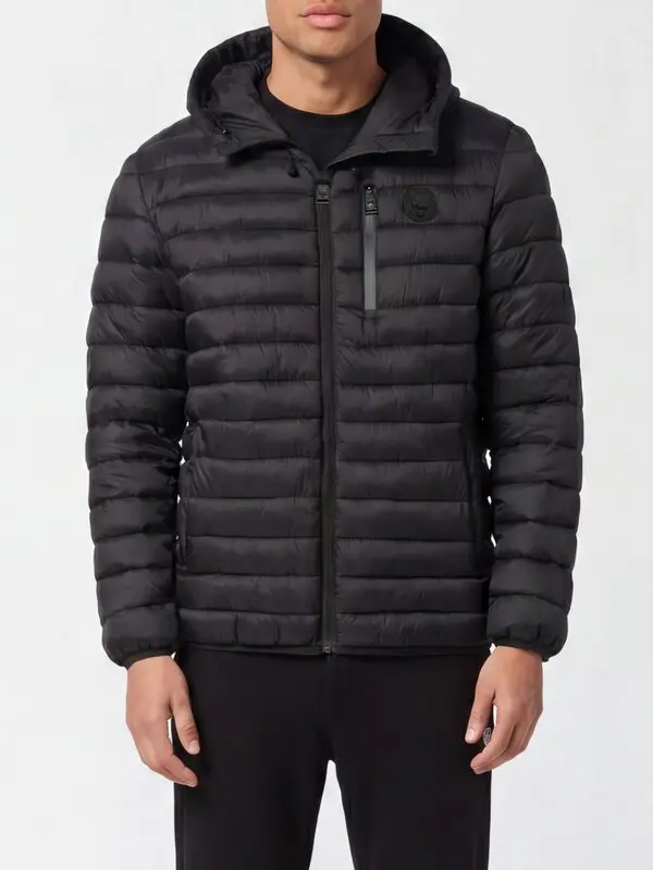 PLEIN SPORT Hooded Quilted Down Jacket - Black
