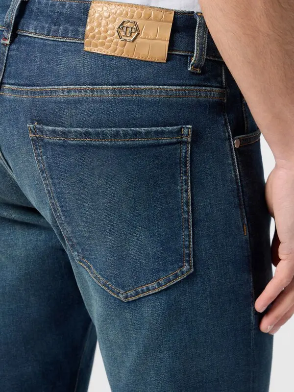 Philipp Plein Straight Leg Jeans - Blue