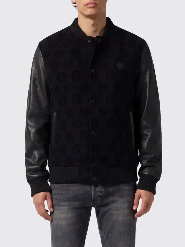 Philipp Plein Varsity Monogram Bomber Jacket
