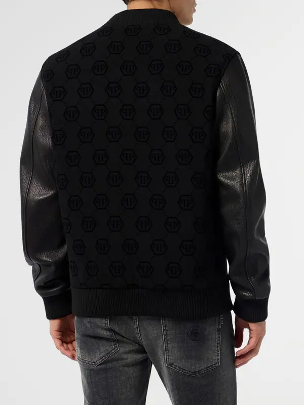 Philipp Plein Varsity Monogram Bomber Jacket