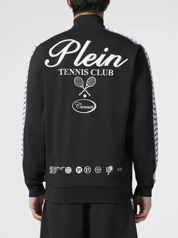 Philipp Plein Zip-up Jacket With Tennis Graphics